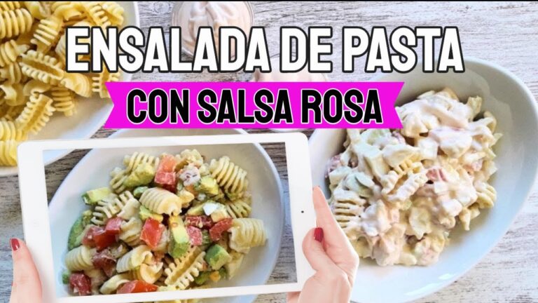 Deliciosa receta de ensalada de pasta con salsa rosa: ¡un plato ...